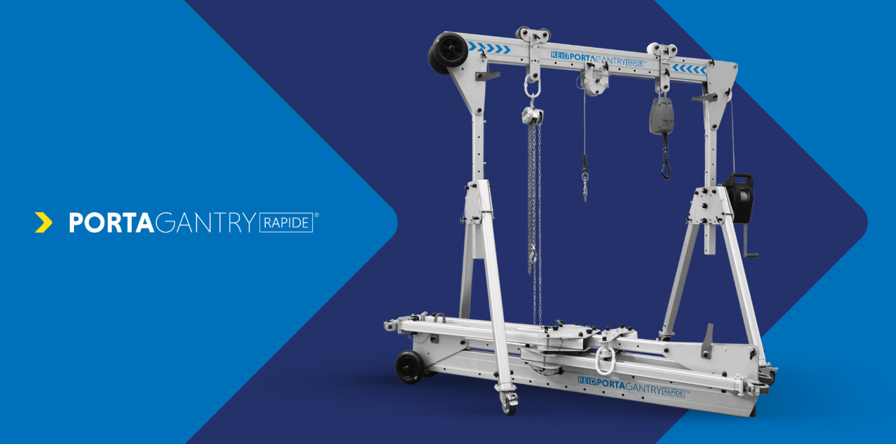 Range of lightweight, aluminium a-frame gantry and davit lifting ...