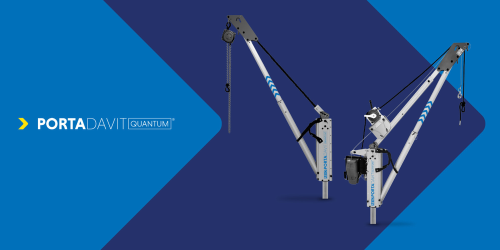 Range of lightweight, aluminium a-frame gantry and davit lifting ...