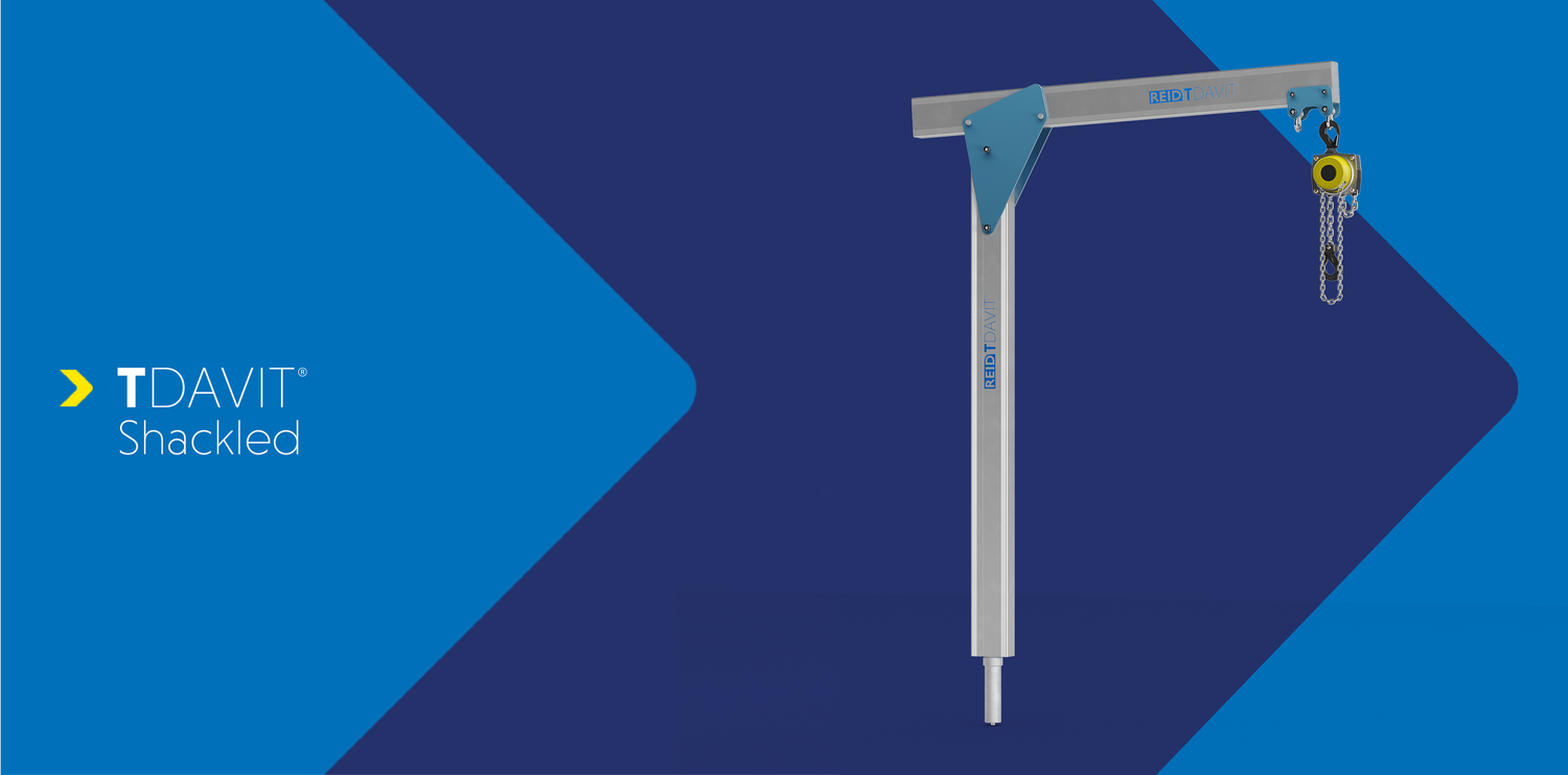 Range of lightweight, aluminium a-frame gantry and davit lifting ...