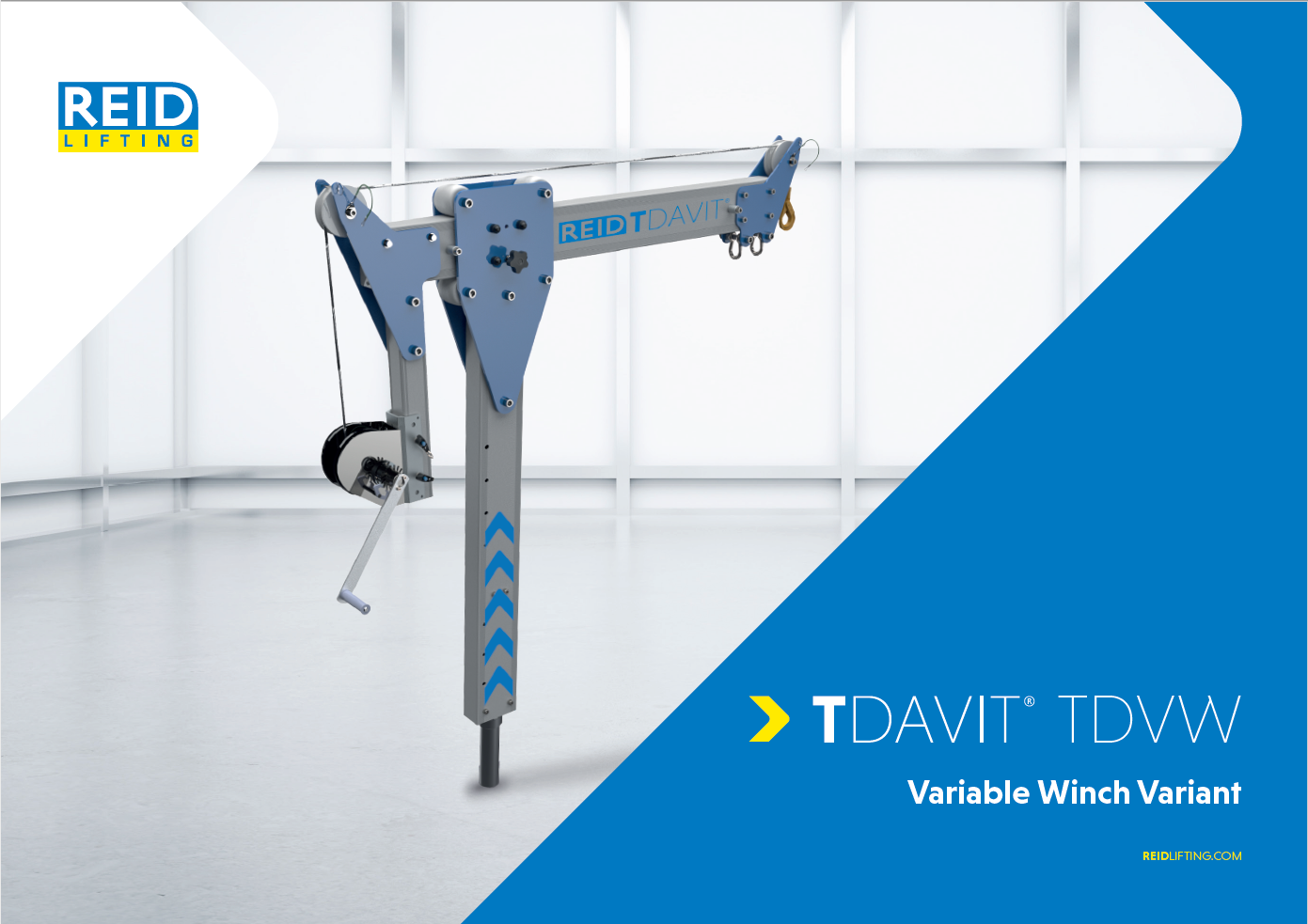 Overviews for our aluminium lifting gantry and davit systems — REID Lifting