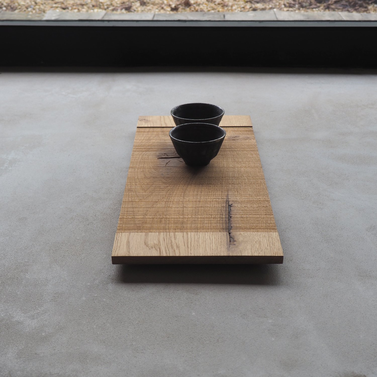 oak tray with sawn texture 3 — pachadesign
