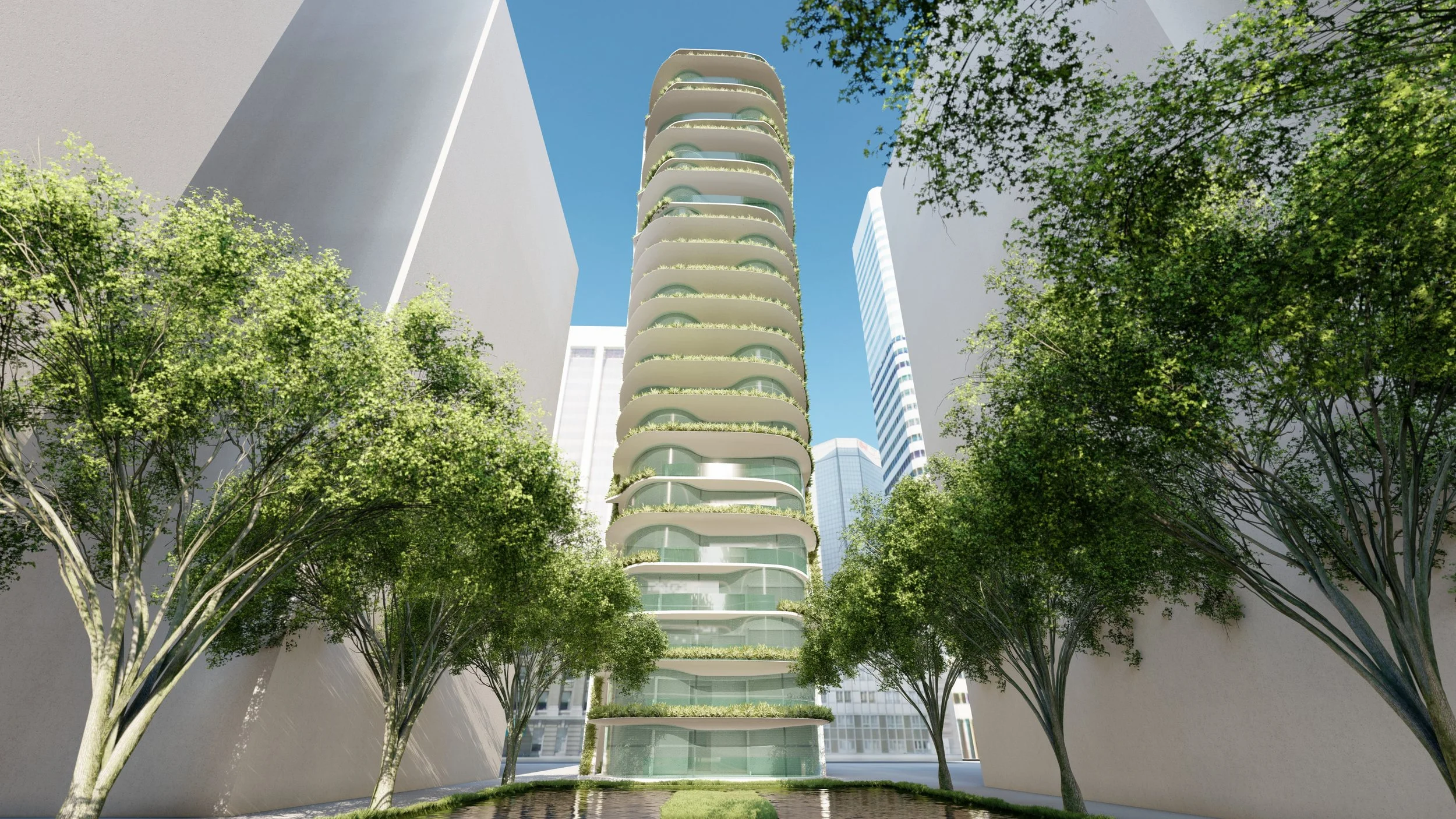Multigenerational residential development, mixed use scheme, garden ...