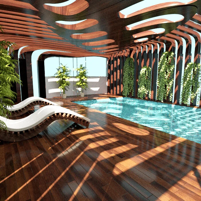 pool, parametric pool, residential, pool building, luxury residential ...