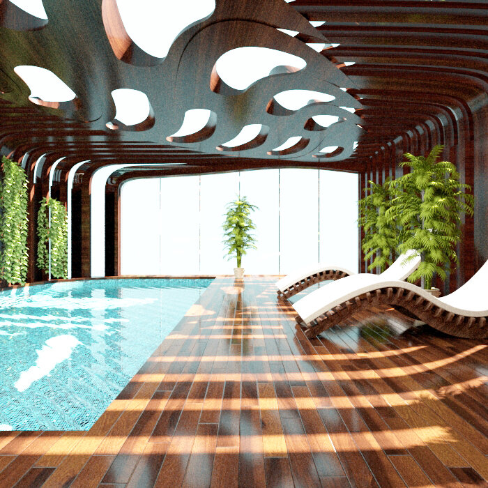 pool, parametric pool, residential, pool building, luxury residential ...