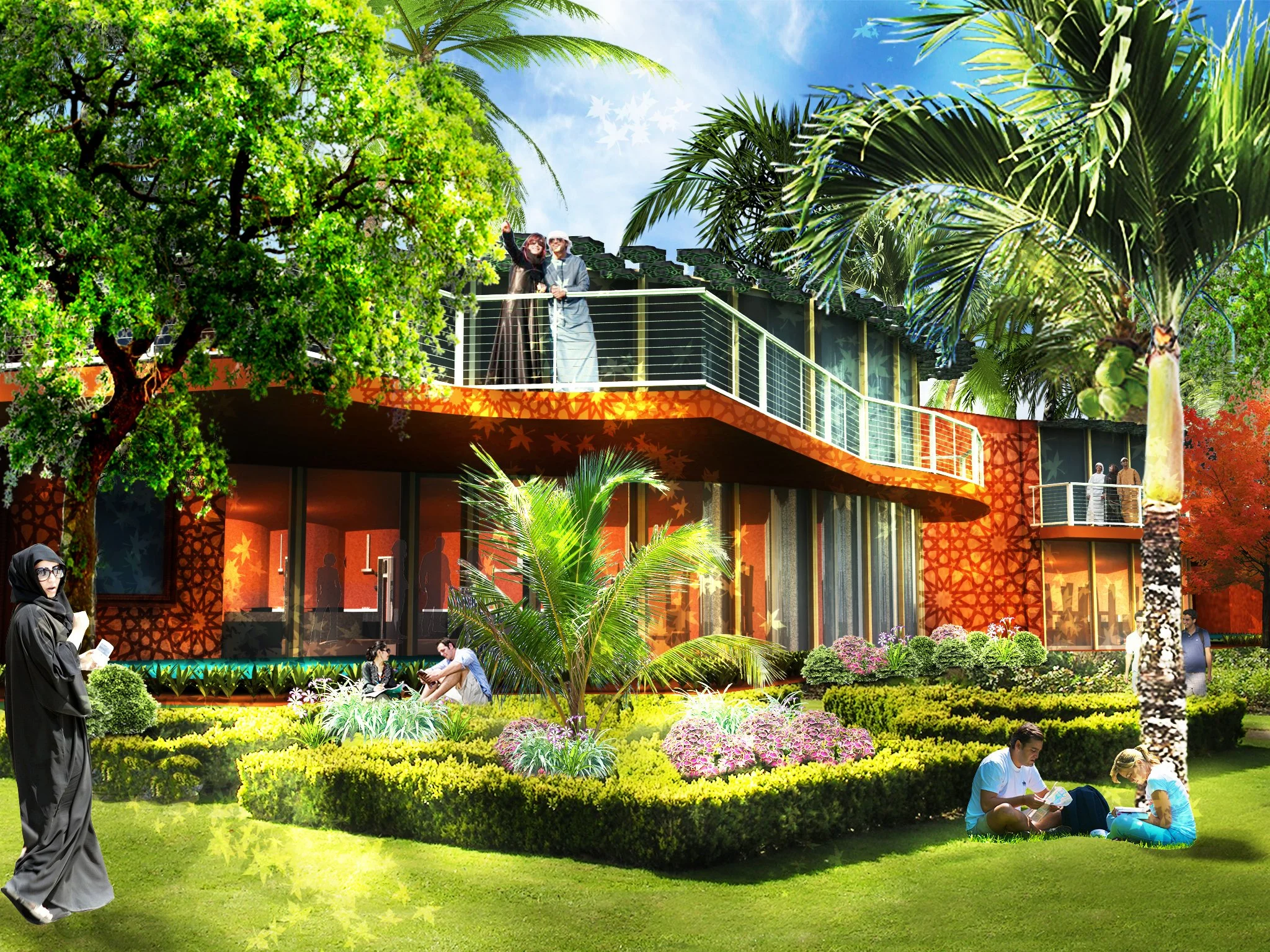 resort, hotel, villas, architecture, garden, sustainability, think ...