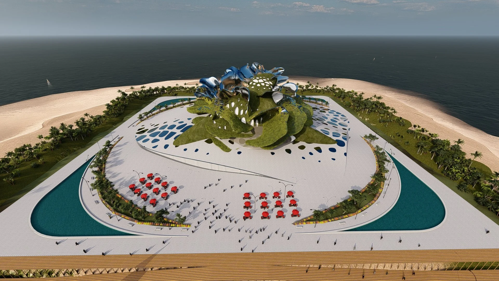 Multigenerational residential development, mixed use scheme, garden ...