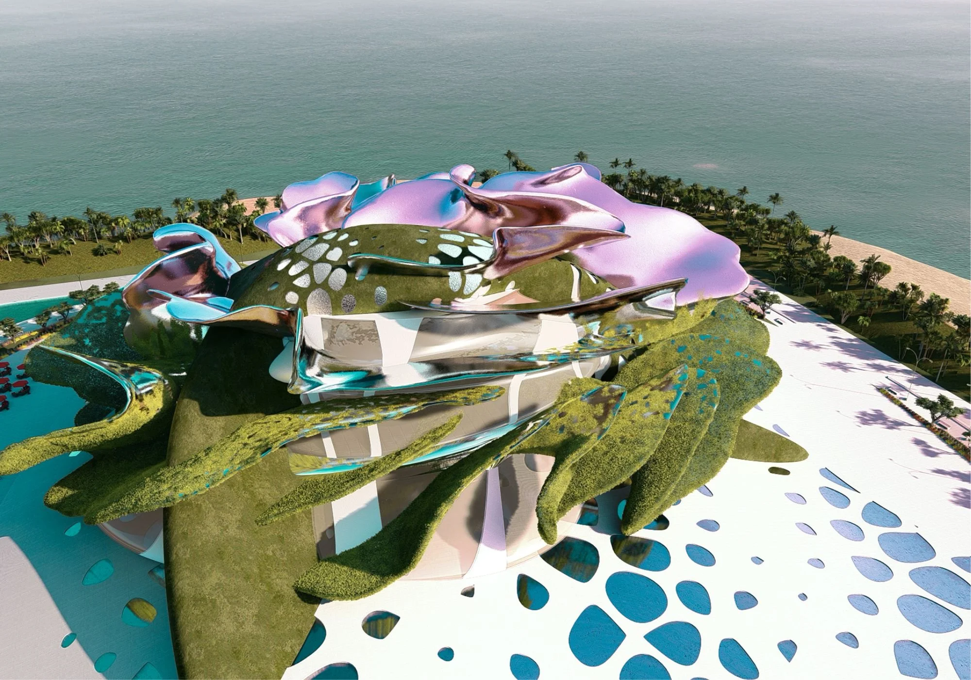 Multigenerational residential development, mixed use scheme, garden ...