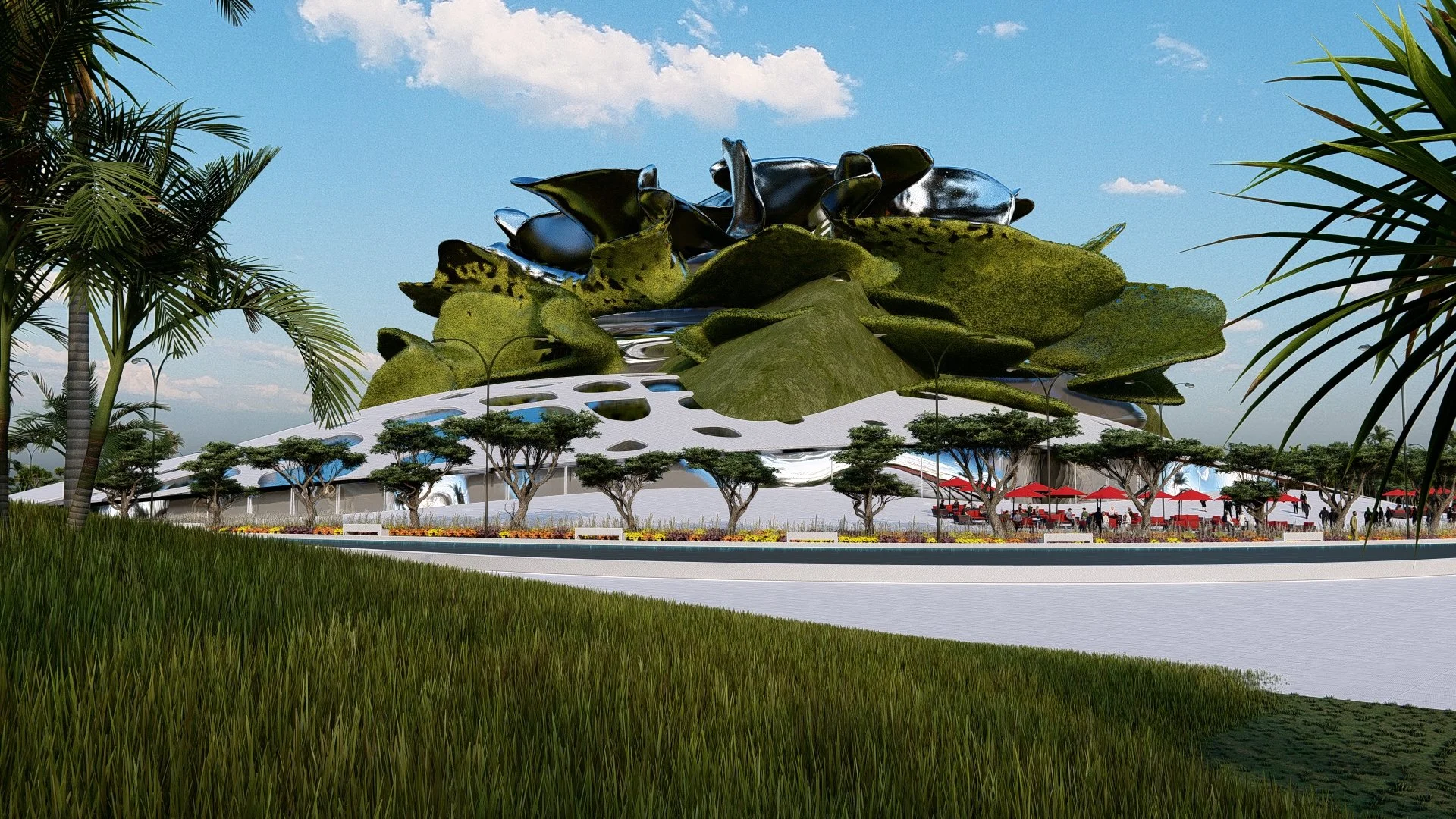 Multigenerational residential development, mixed use scheme, garden ...