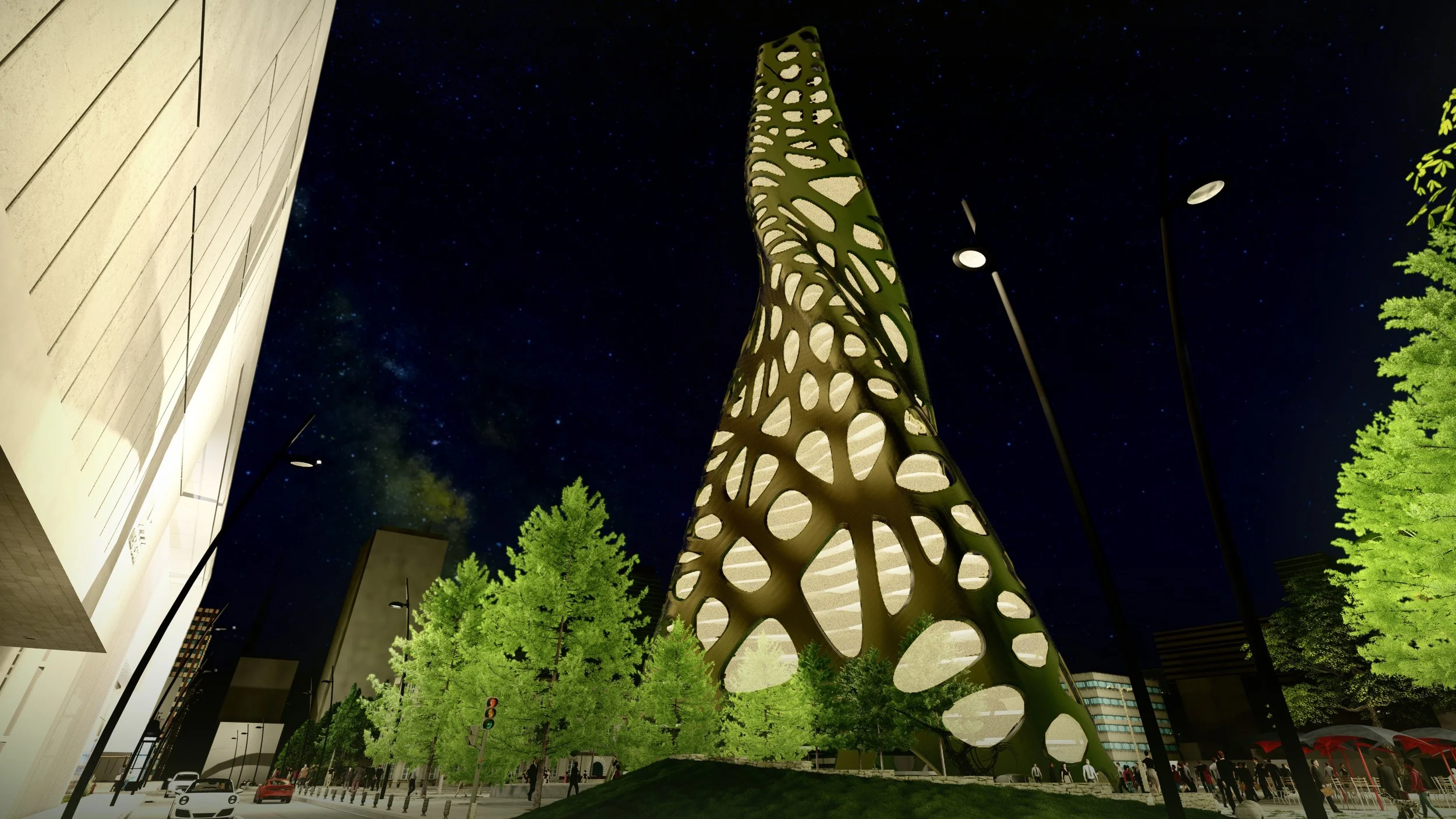 Multigenerational residential development, mixed use scheme, garden ...