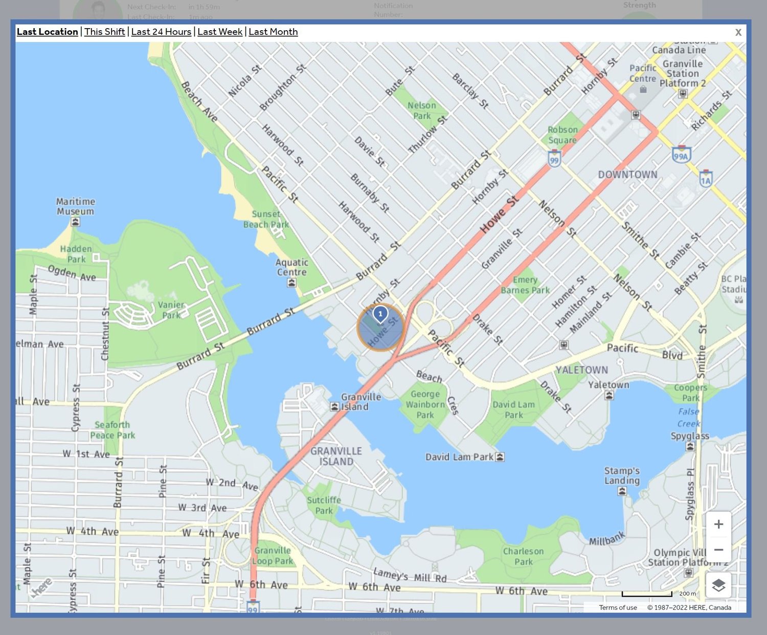 SafetyLine’s Visual Locator for its Lone Workers