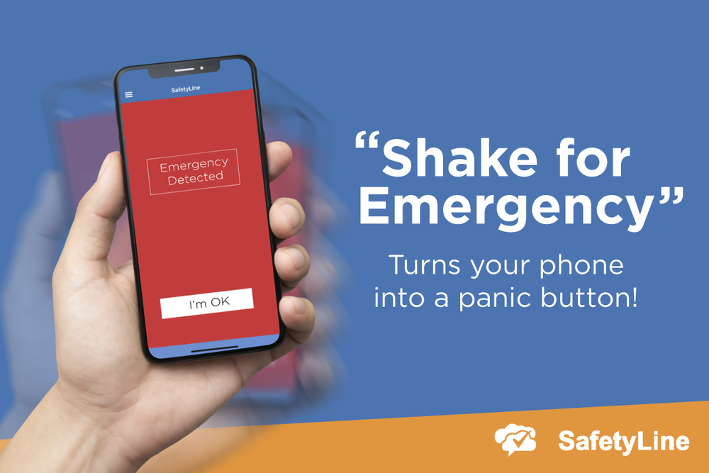 Panic button escalated emergency response