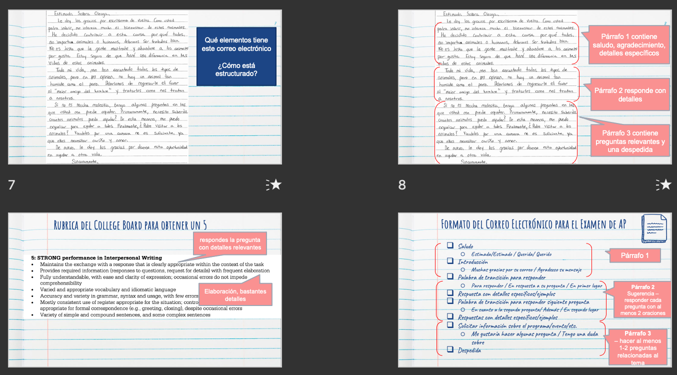 AP Spanish Language Materials — Carina Spanish