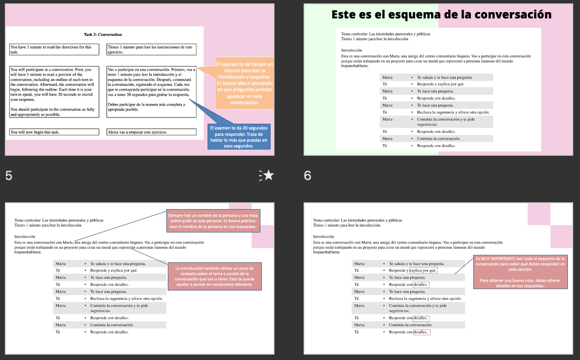 AP Spanish Language Materials — Carina Spanish