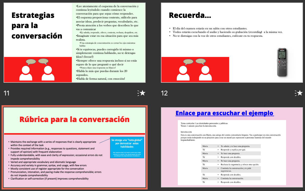 AP Spanish Language Materials — Carina Spanish