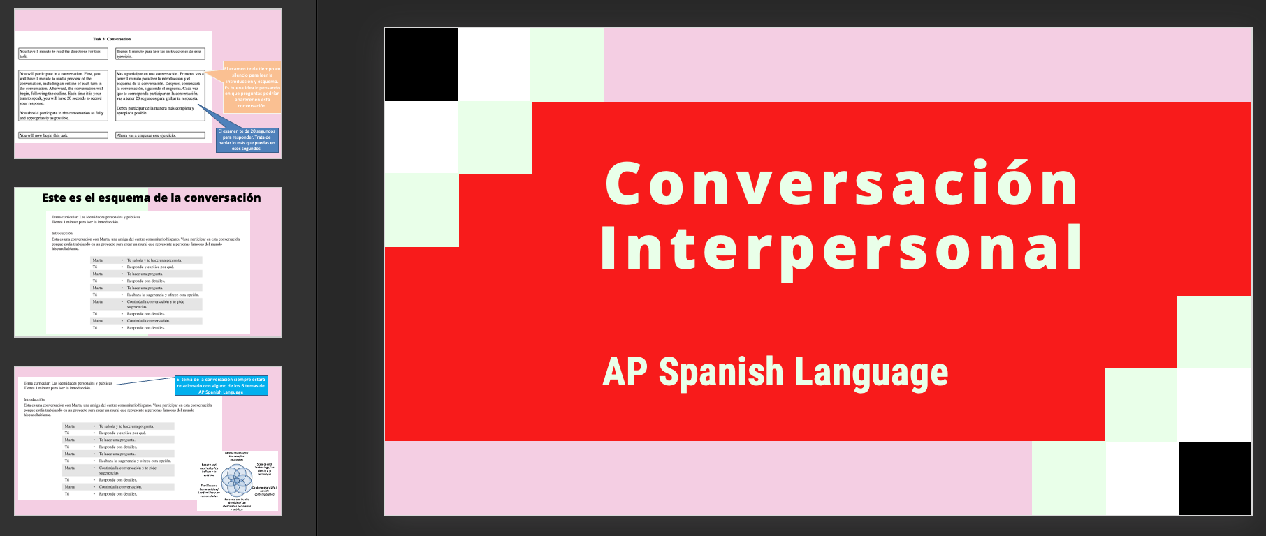 AP Spanish Language Materials — Carina Spanish