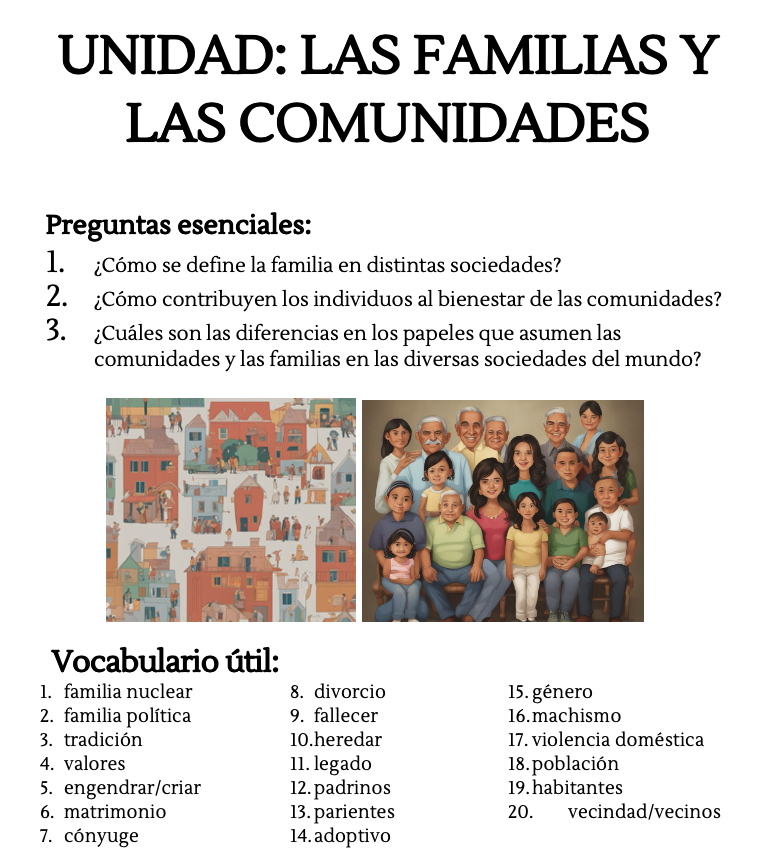 AP Spanish Language Materials — Carina Spanish