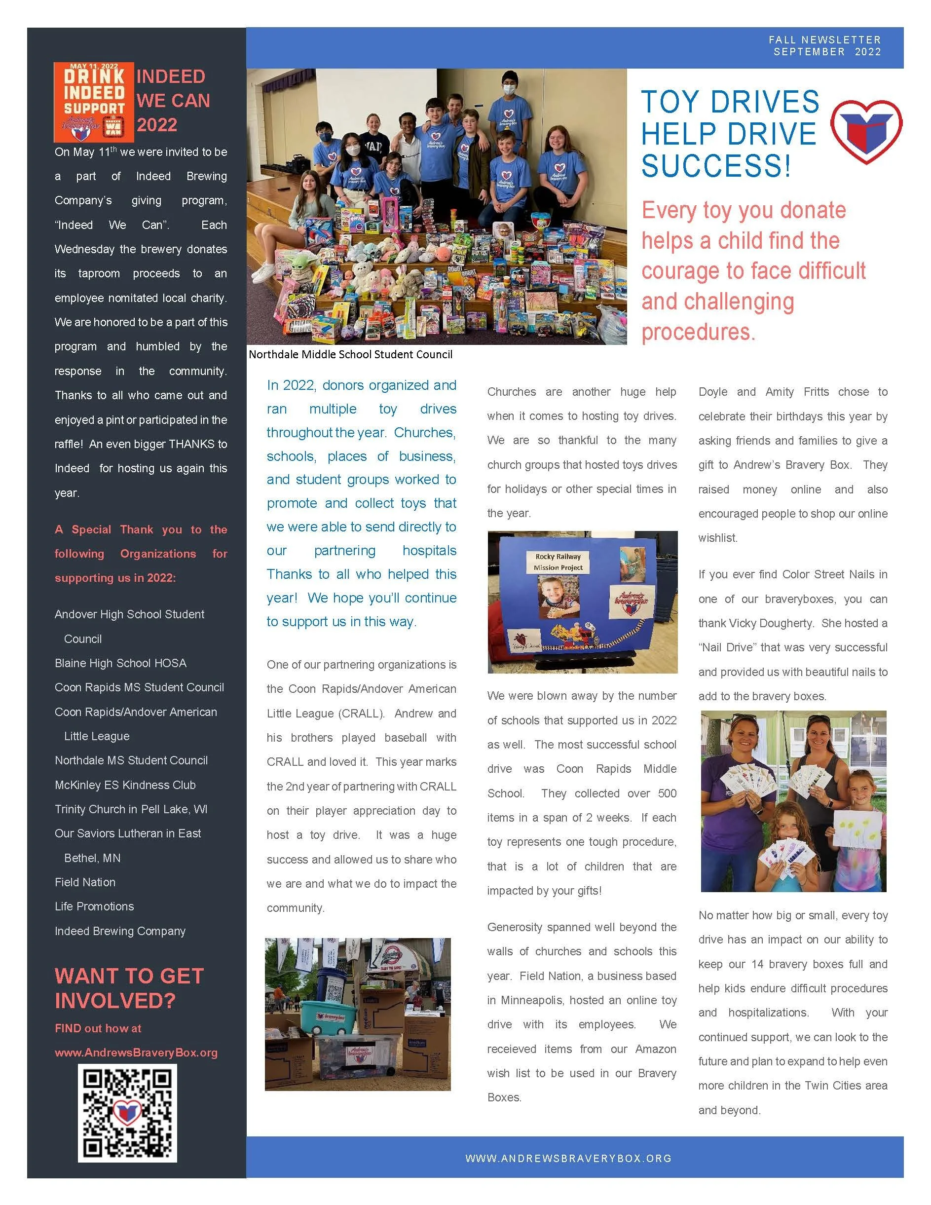 2022 Fall Newsletter — Andrew's Bravery Box