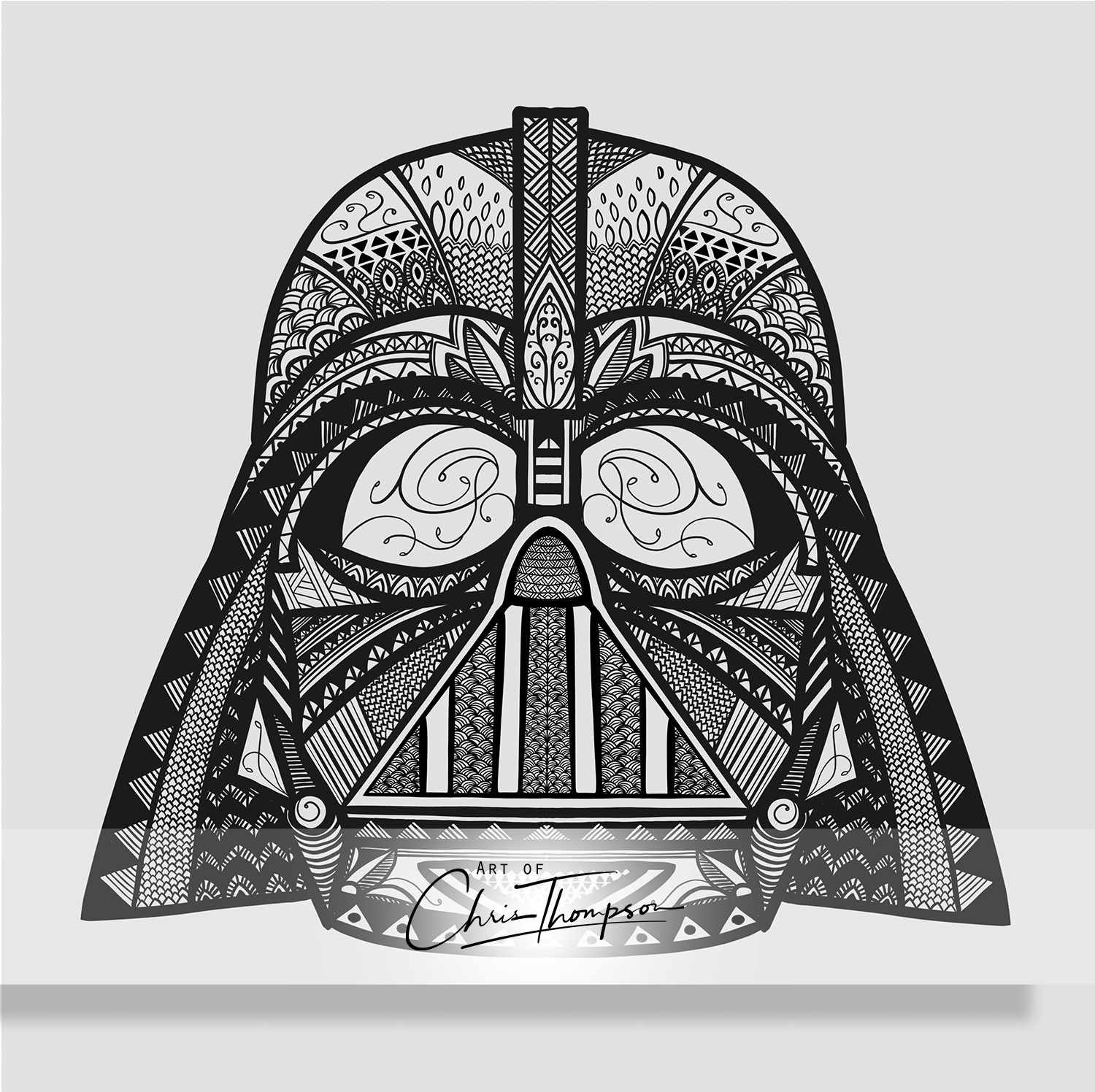 Darth Vader Sugar Skull Tattoo