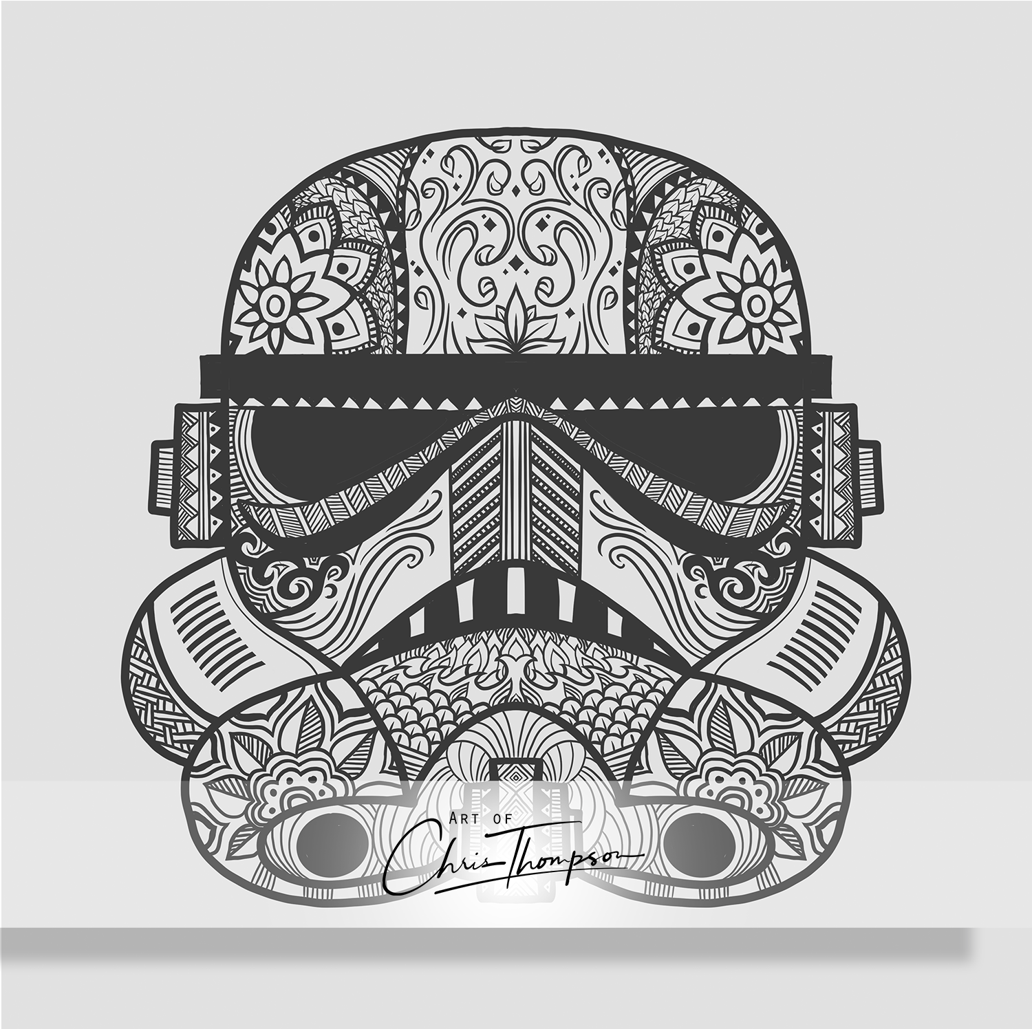 Stormtrooper Helmet Sugar Skull