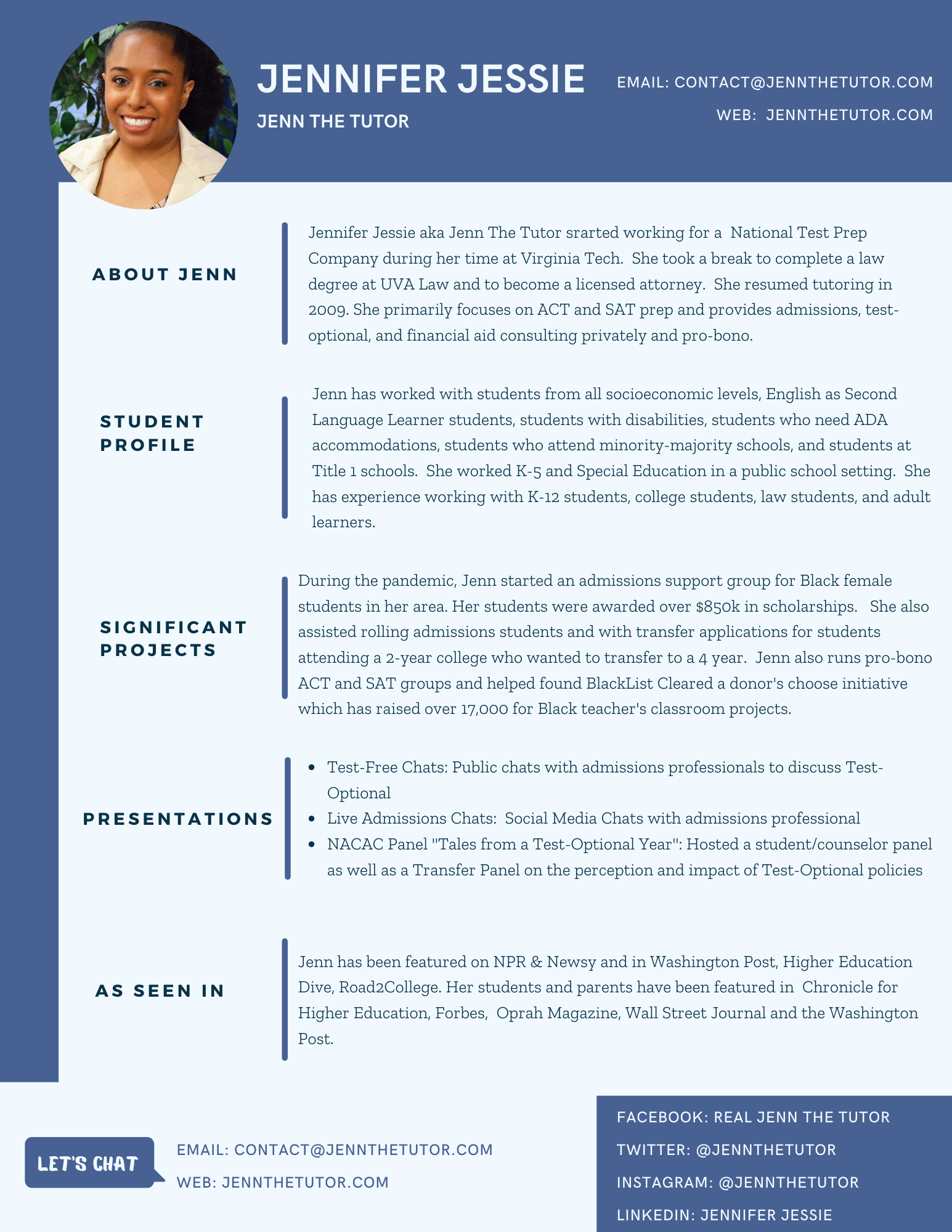 What Jenn The Tutor is Up To — Jenn the Tutor