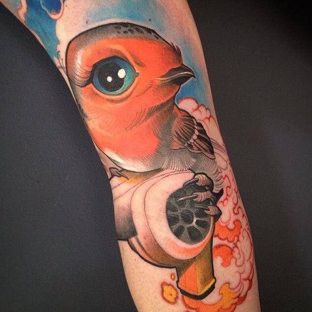 New School Bird Tattoos