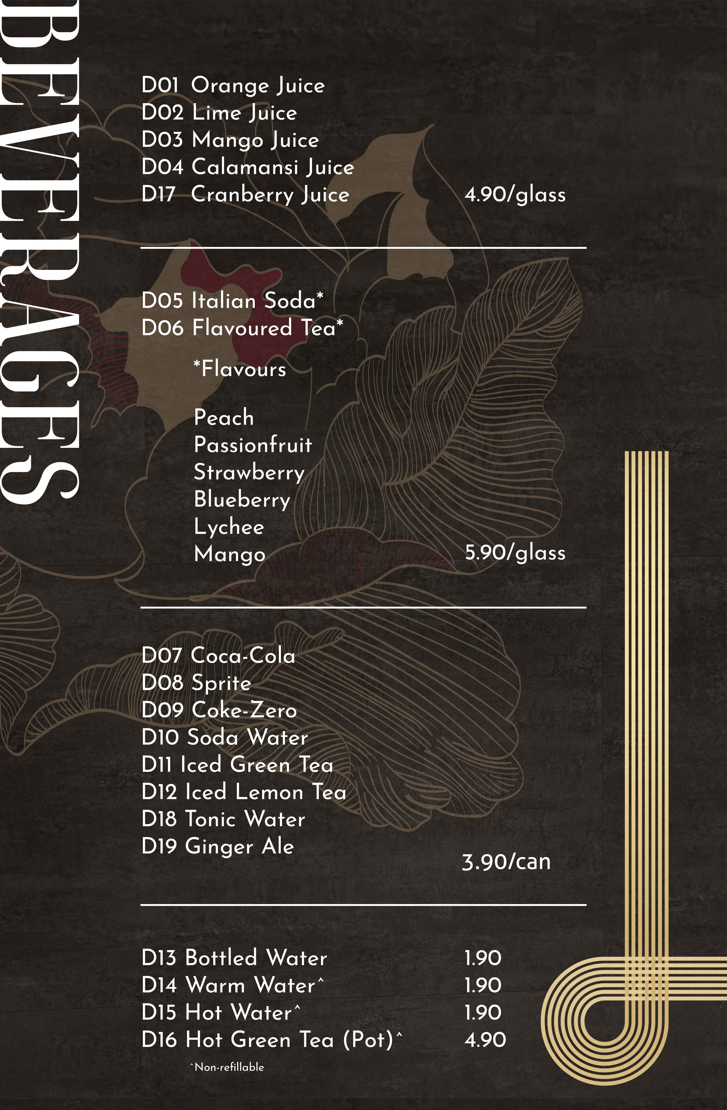 Kamikaze Asian Tapas Bar (MENU) — IMPERIUM GROUP