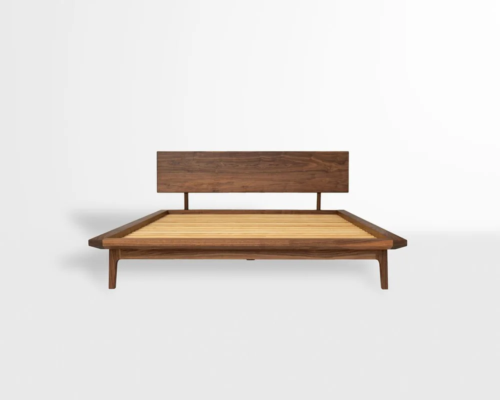 Laurel Bed in Modern Walnut — Ellis Table Co.