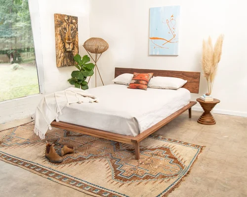 Laurel Bed in Modern Walnut — Ellis Table Co.
