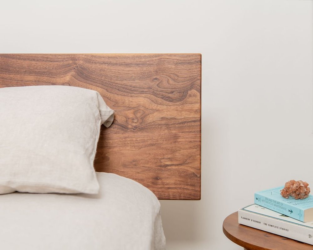 Laurel Bed in Modern Walnut — Ellis Table Co.
