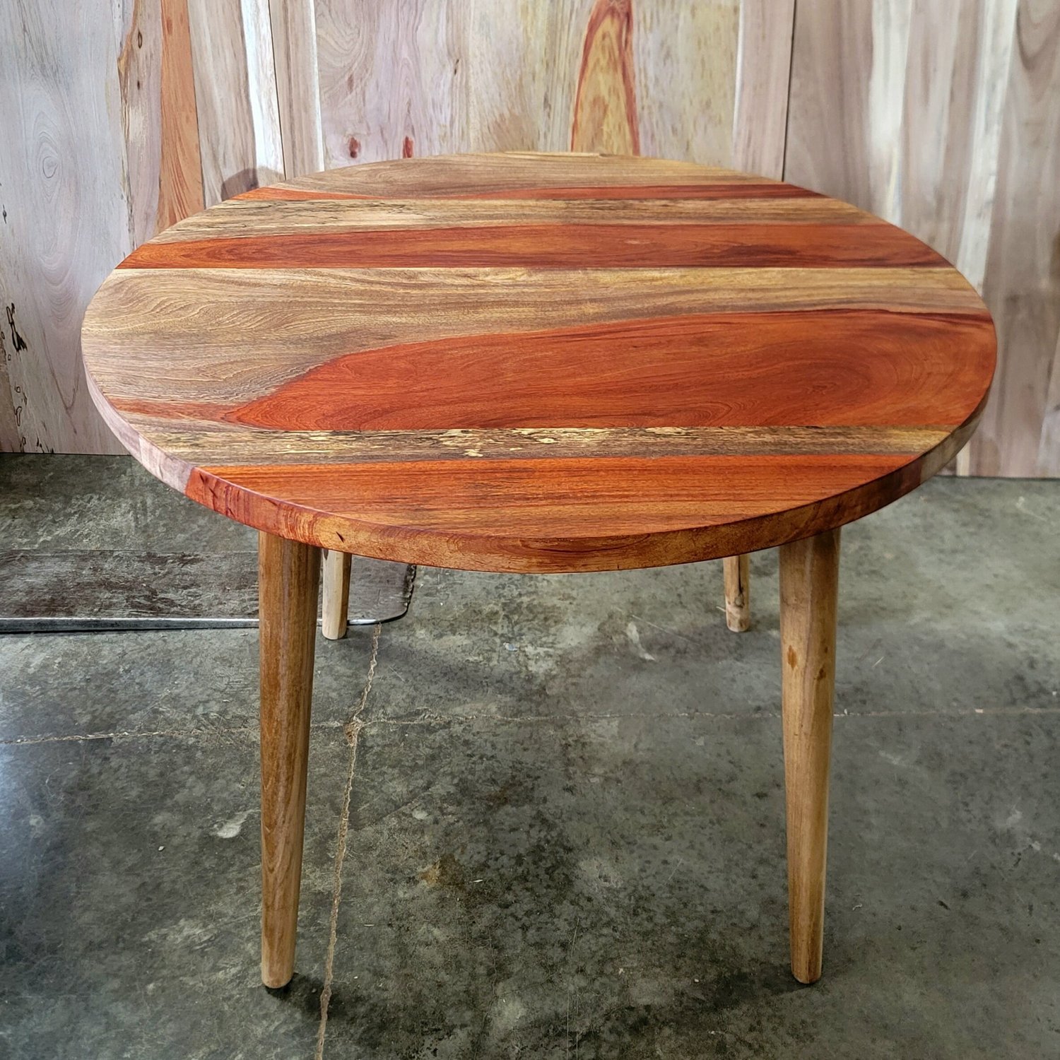 Charismatic, salvage-wood, table tops stir warmth and mirth — Tropical ...