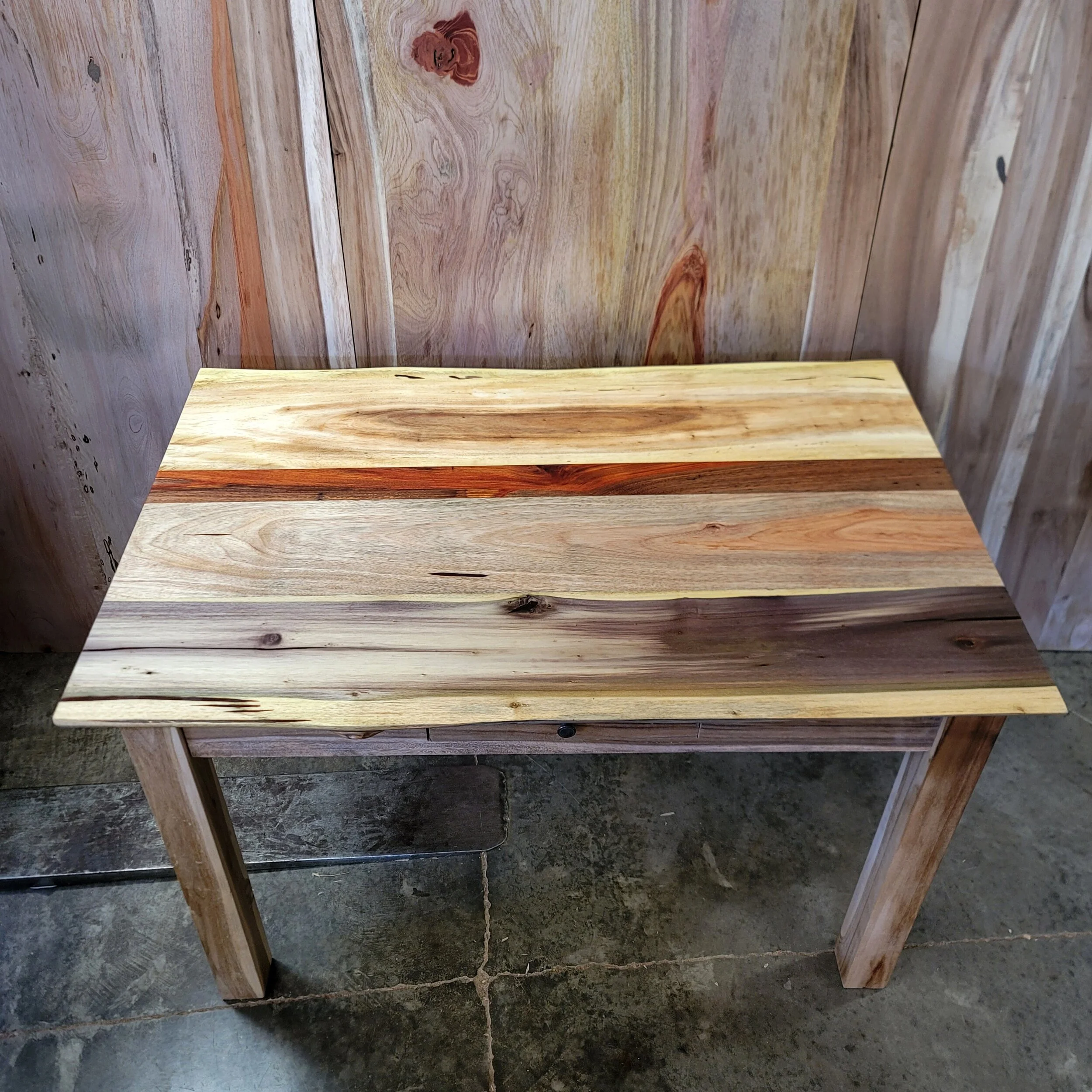 Charismatic, salvage-wood, table tops stir warmth and mirth — Tropical ...