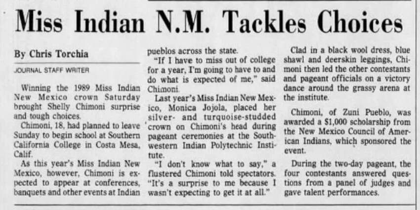 HERstory — Miss Indian New Mexico Inc.