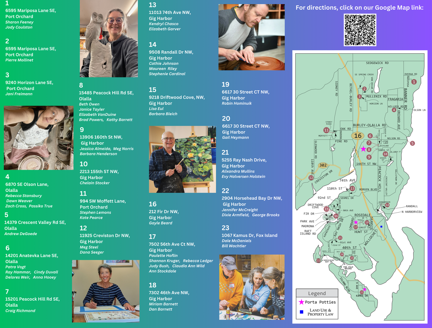 Brochure and Map — Gig Harbor Open Studio Tour