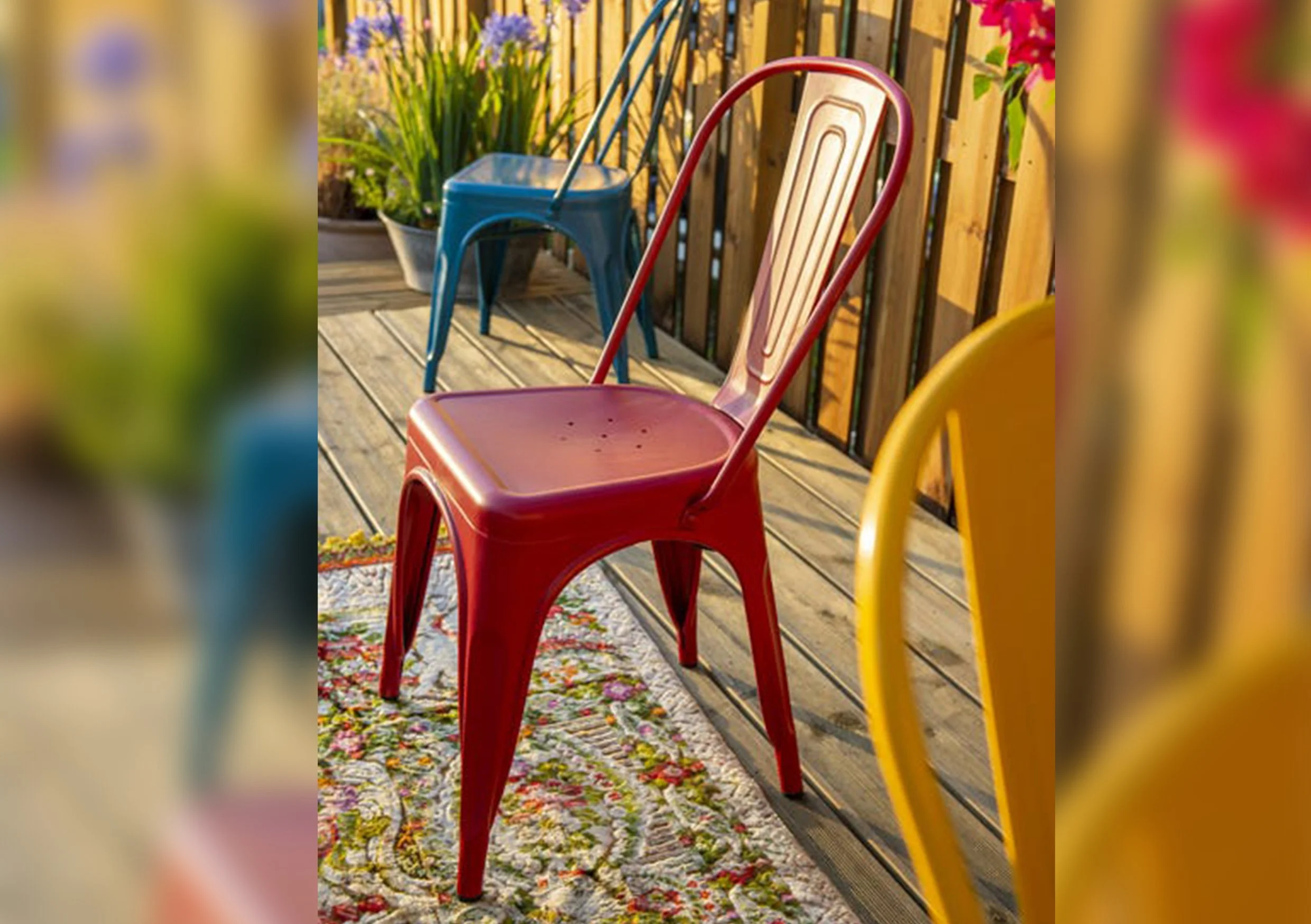 Asimex Living - Kelebek - Steel Chair Red