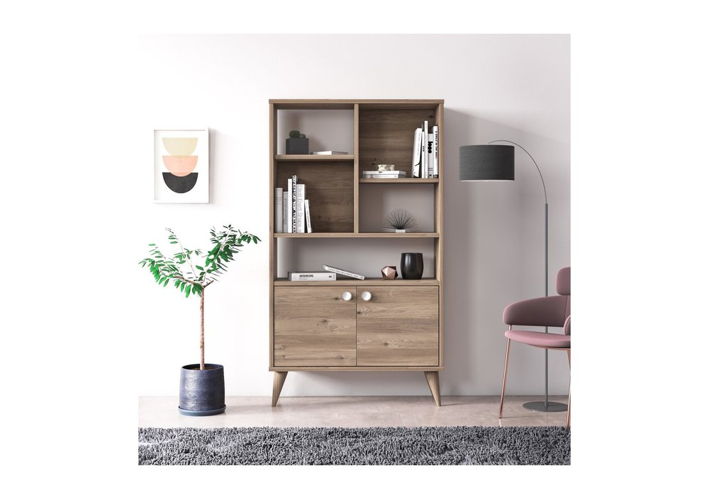 Asimex Living. Transform Your Home - Vega Covered Bookcase Oak