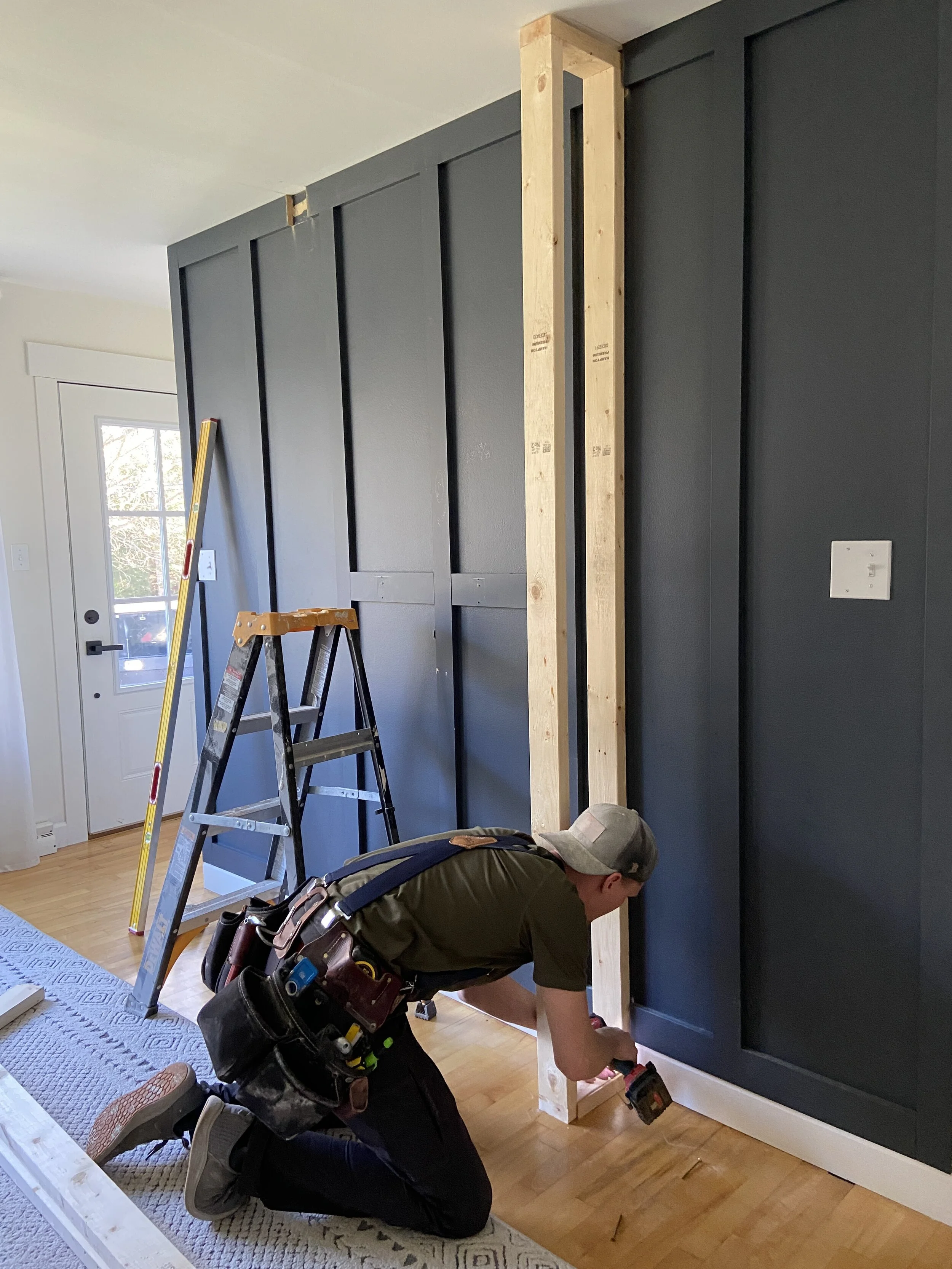 DIY Modern Farmhouse Fireplace — Harbor + Pine