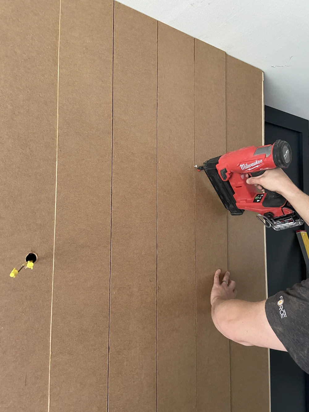 DIY Modern Farmhouse Fireplace — Harbor + Pine