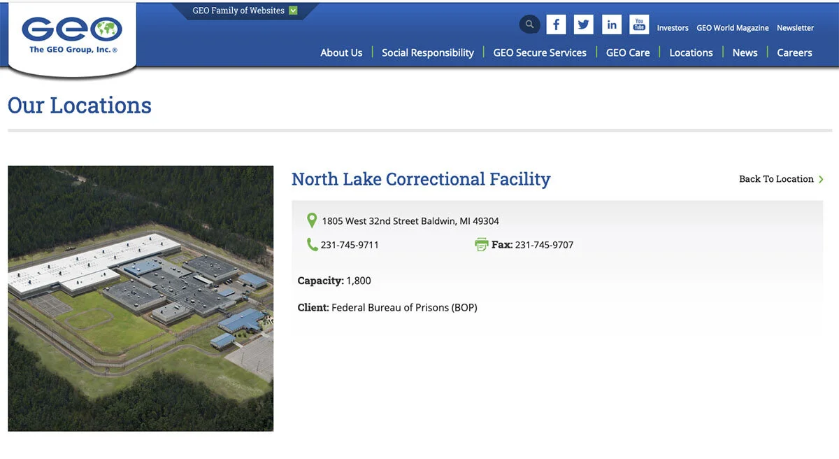 Riordan Maynard Update North Lake Correctional Facility — Riordan Maynard
