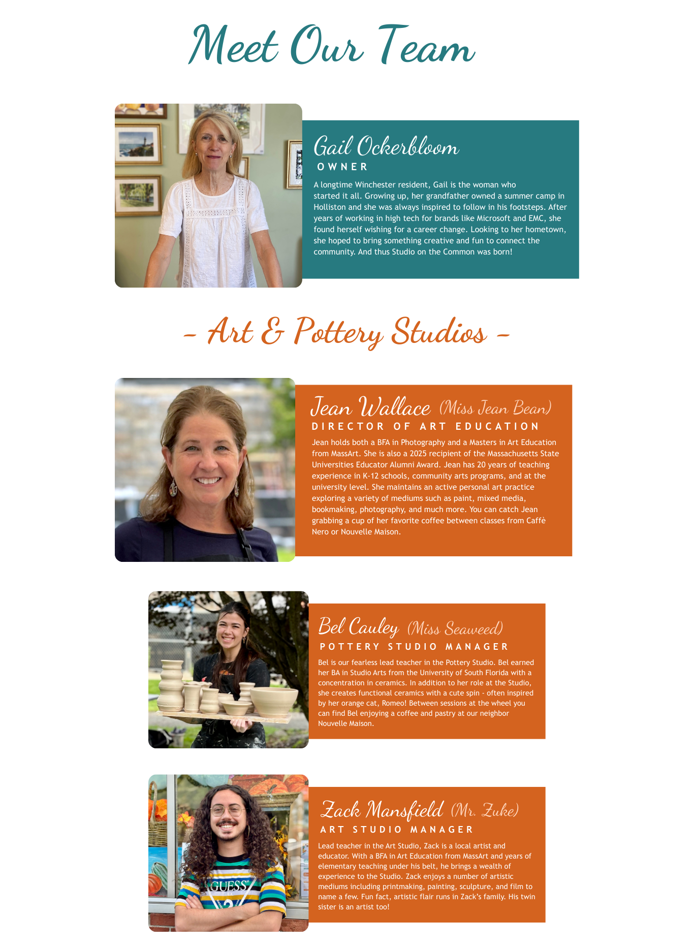 Meet Our Team — Studio on the Common