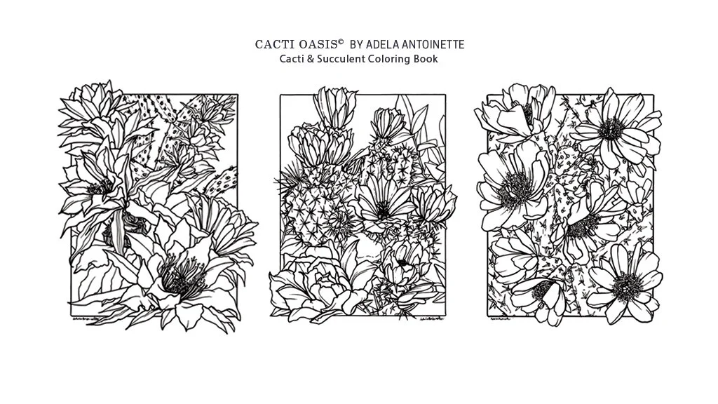 Desert Oasis Coloring Sheets