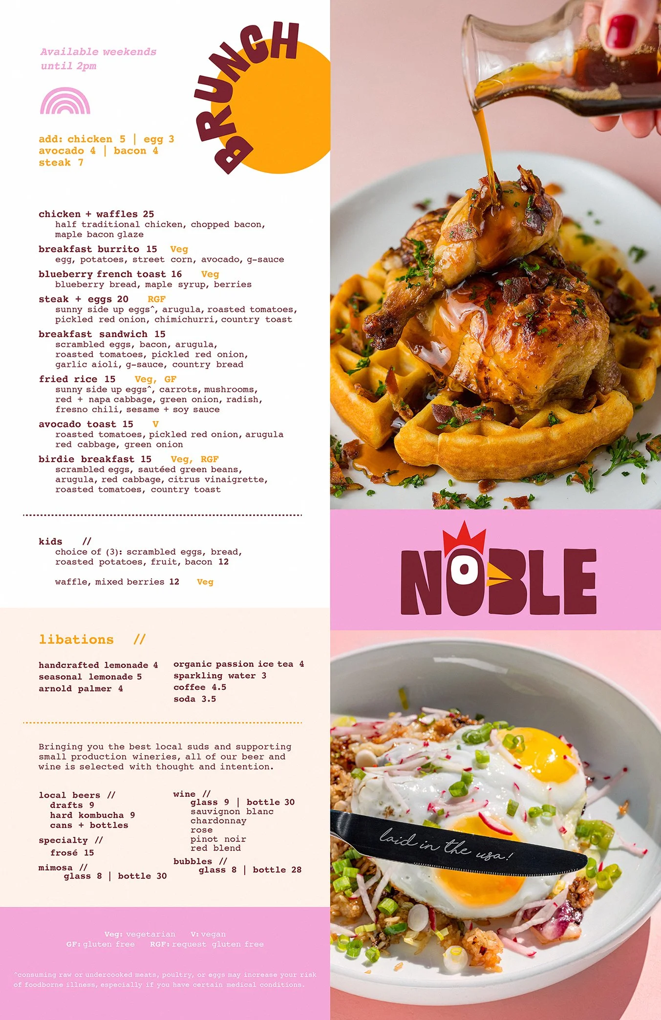 Menu — Noble Rotisserie