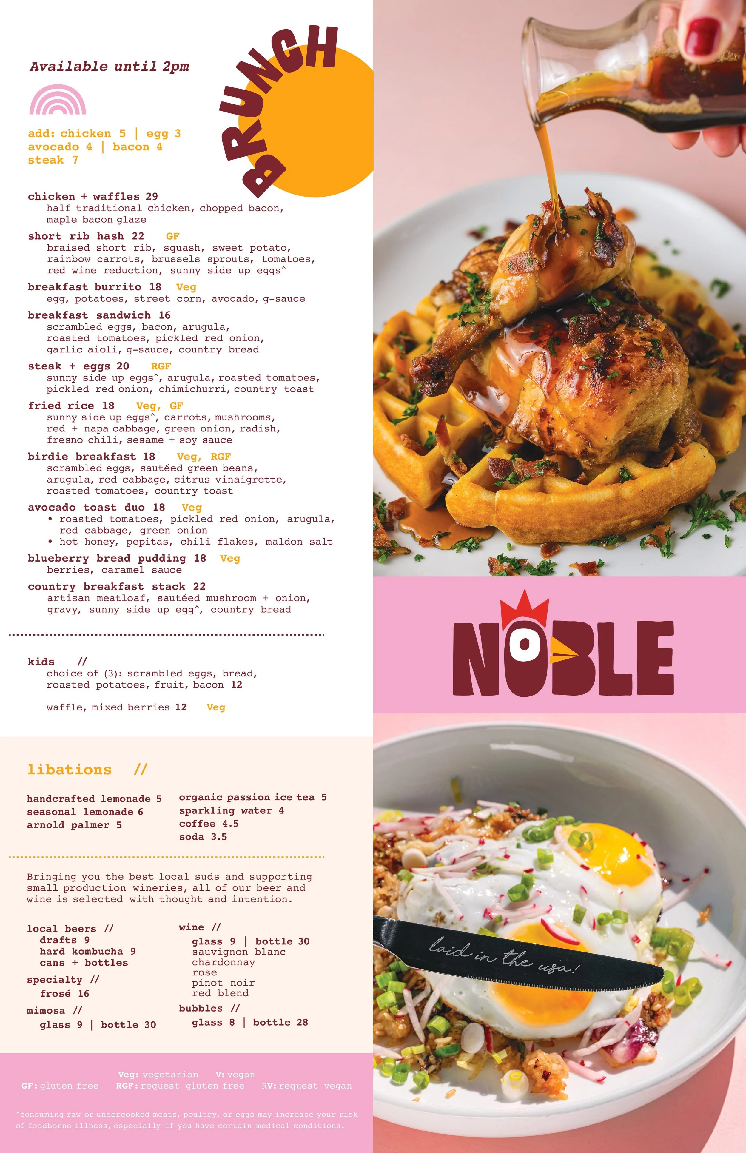 Menu — Noble Rotisserie