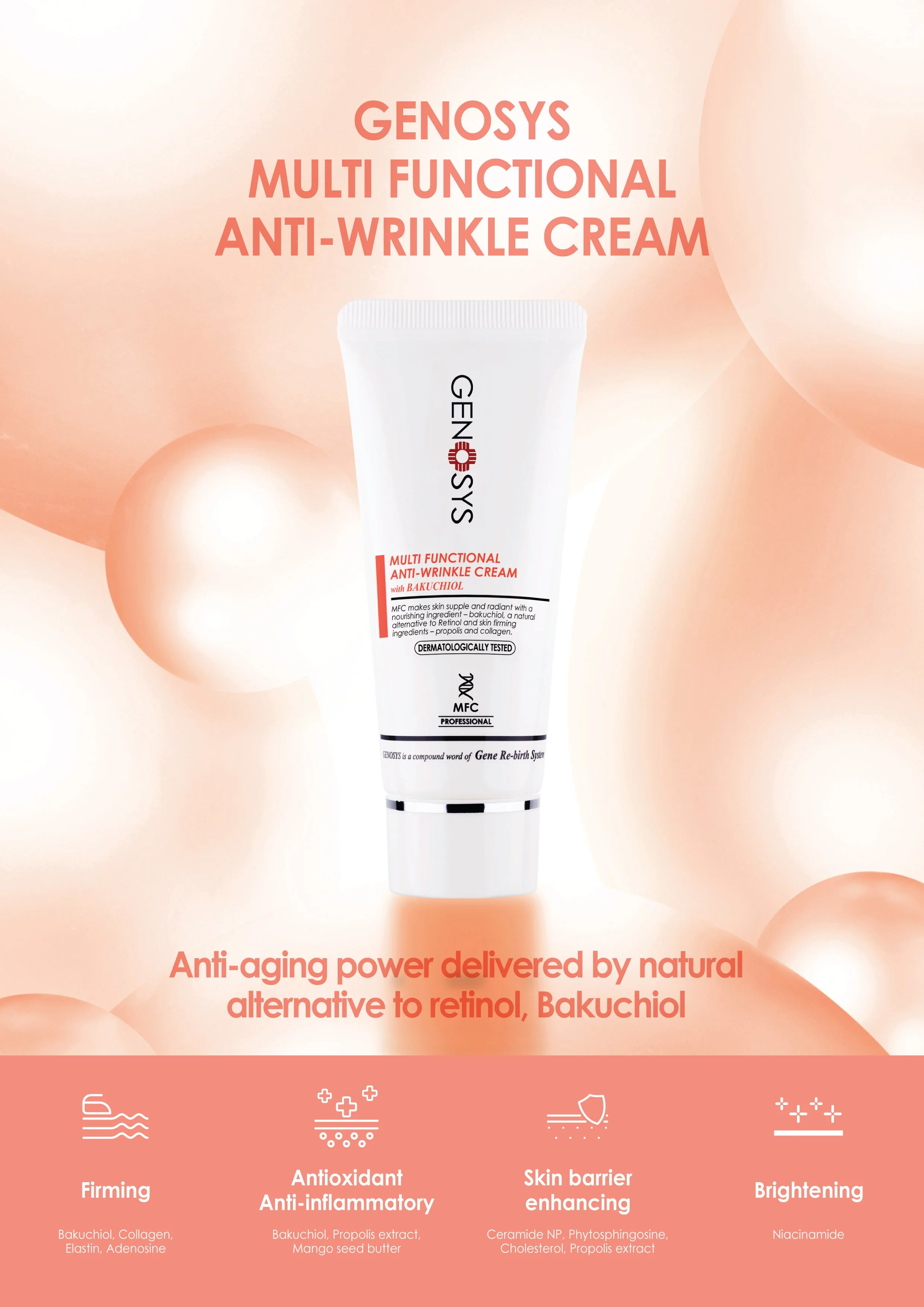 GENOSYS MULTI FUNCTIONAL ANTI-WRINKLE CREAM WITH BAKUCHIOL — GENOSYS ...
