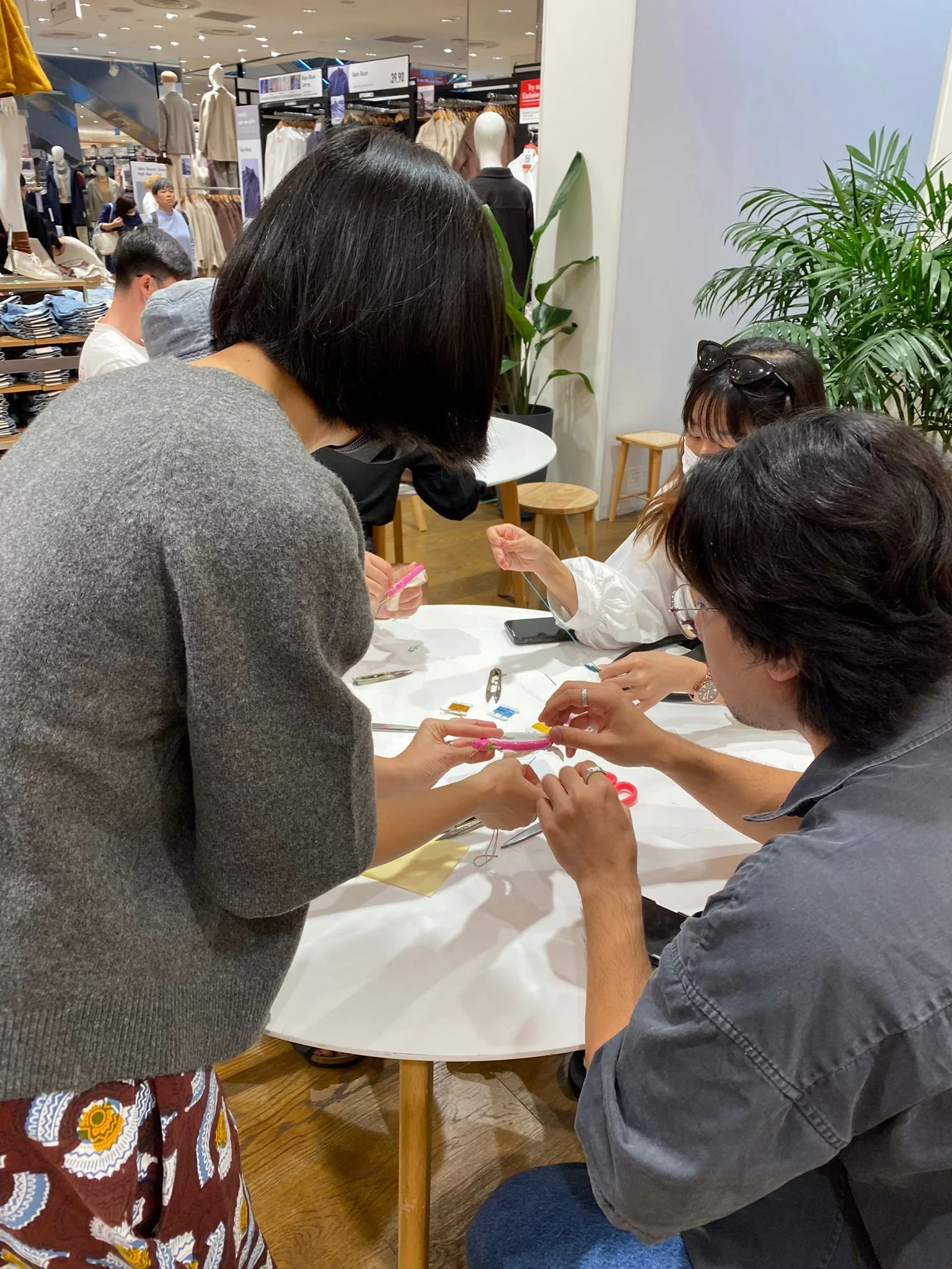 Embroidery Workshop at Uniqlo Singapore — Agy Textile Artist