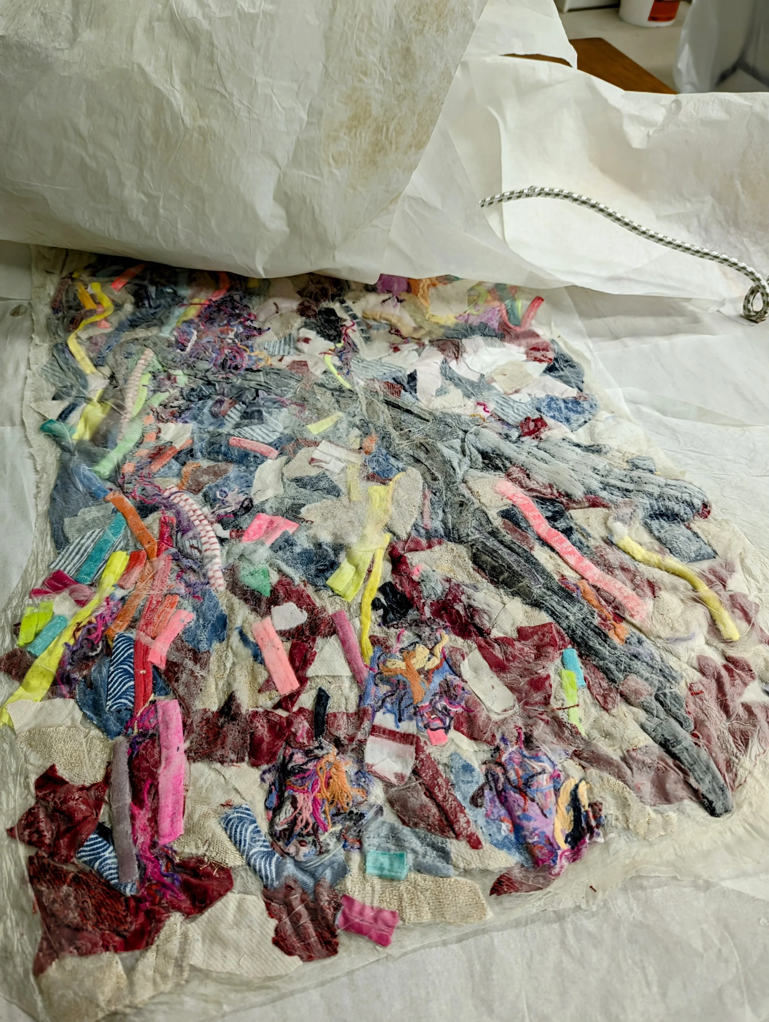 Making Paper Out of Fabric Scraps at Singapore Art Week 2024 — Agy ...