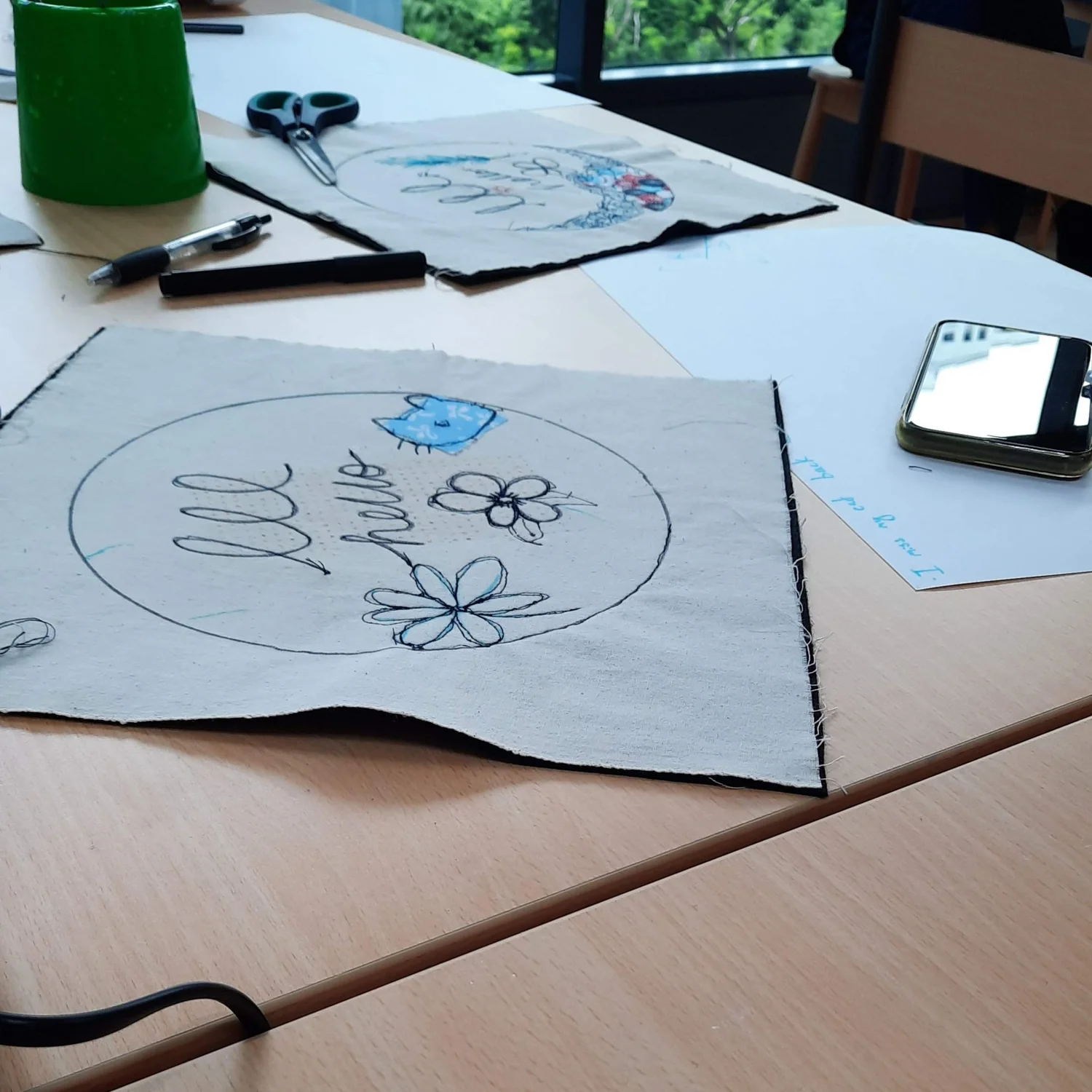 Free Motion Embroidery Workshops in School — Agy Textile Artist