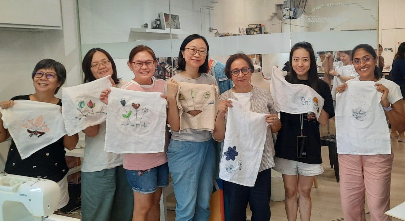 New Free Motion Embroidery Classes in Singapore — Agy Textile Artist
