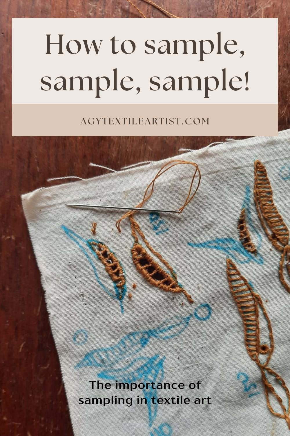 The Importance of Sampling in Textile Art — Agy Textile Artist