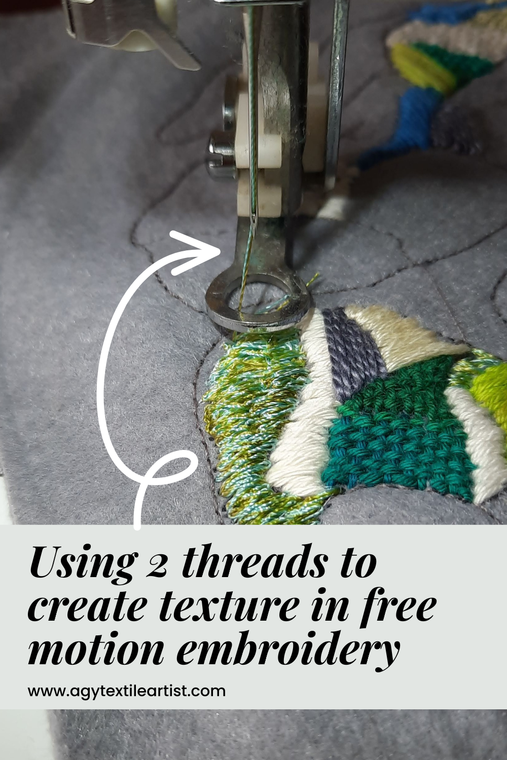 Double Threading - 2 Threads in One Needle — Agy Textile Artist