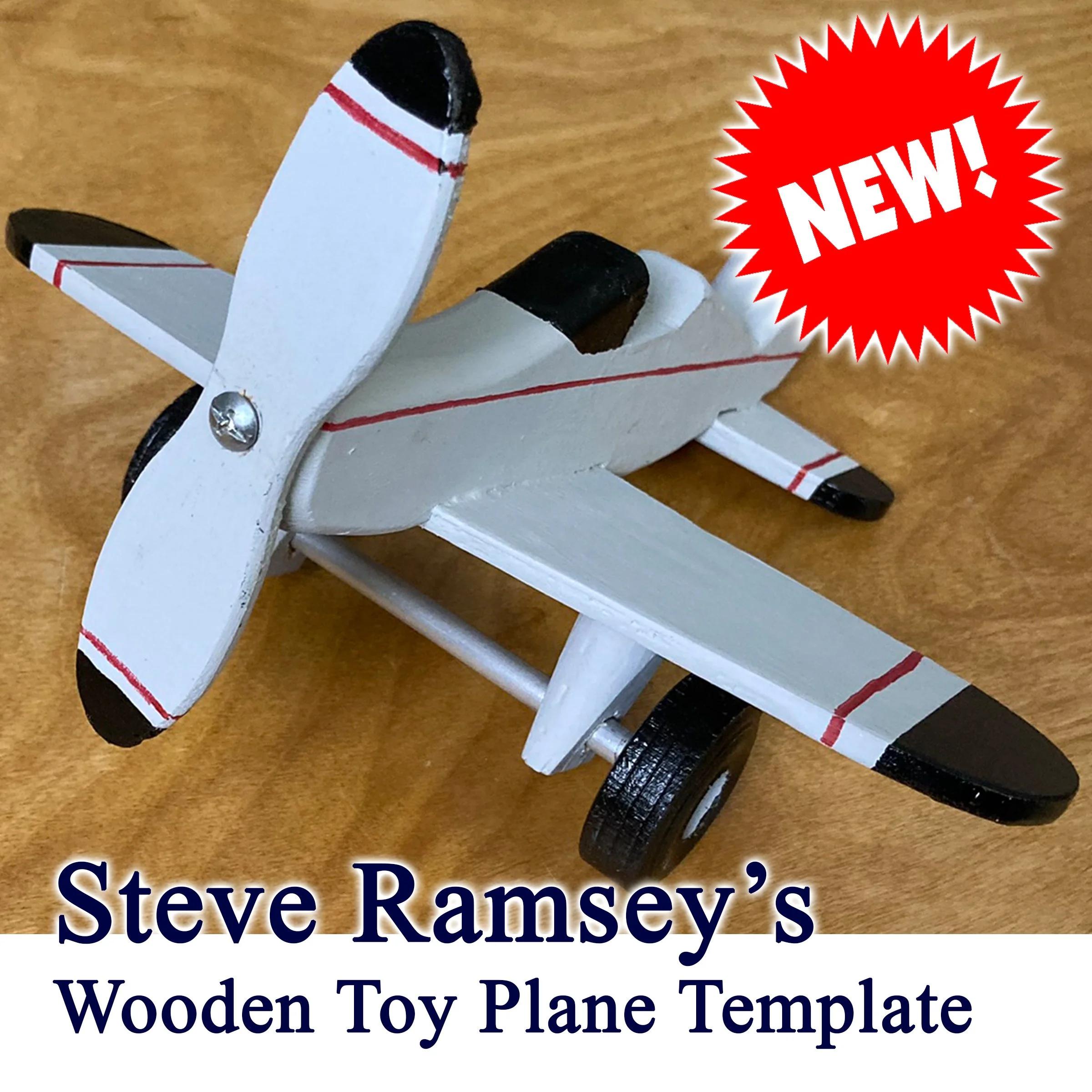 Steve Ramsey's Wooden Toy Plane Template — Boydston Grove
